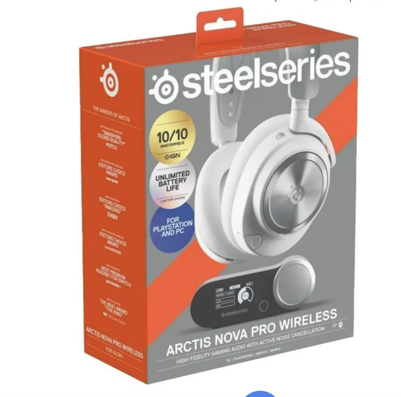 אוזניות גיימינג אלחוטיות SteelSeries Arctis Nova Pro - Cryptoman